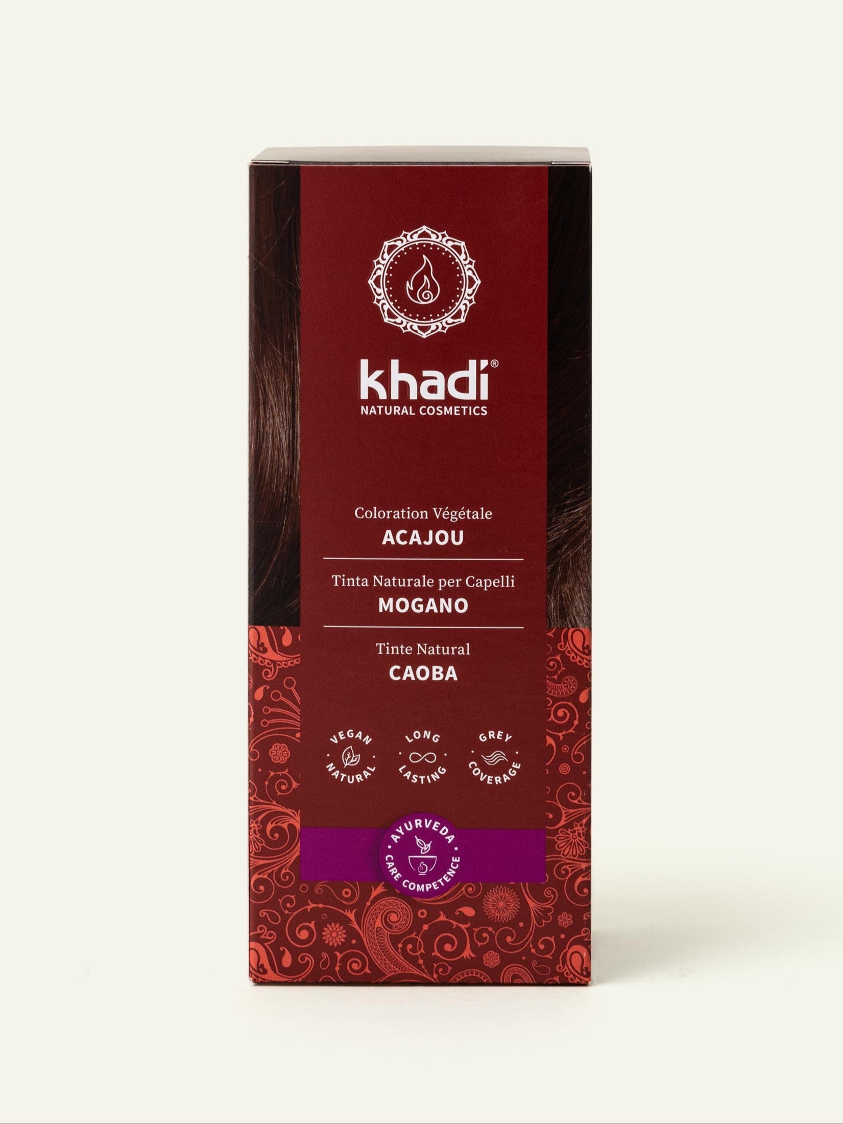 Coloration Végétale Naturelle Acajou | khadi.fr | khadi France